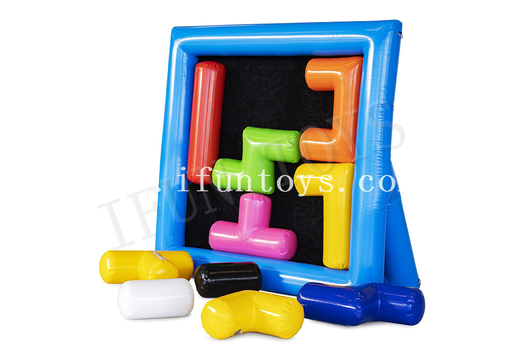 Funny Inflatable Tetris Game / Jigsaw Puzzle Inflatable Team Building ...