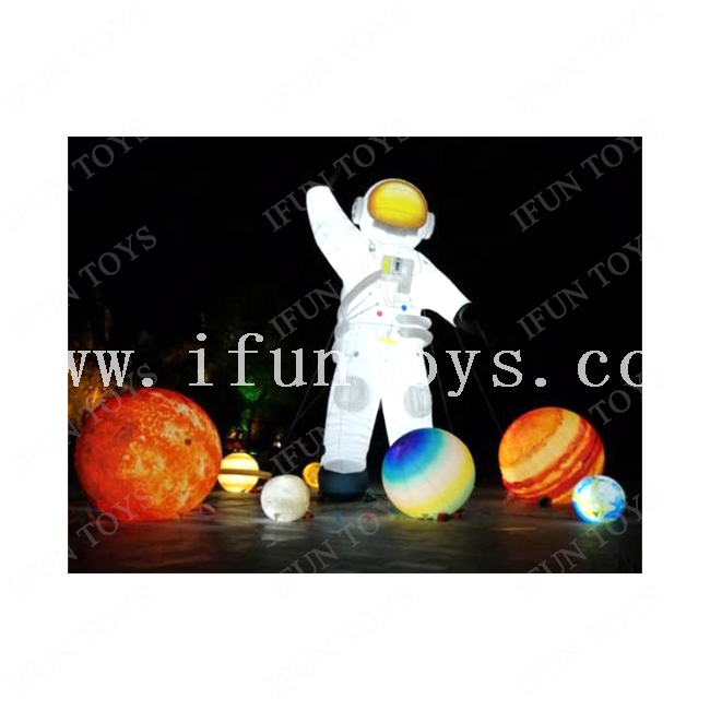 Outdoor LED Decoration Inflatable Astronaut Cartoon Inflatable Spaceman ...