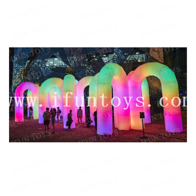 Beautiful Inflatable Balloon Arch Inflatables Colorful Arches with LED ...