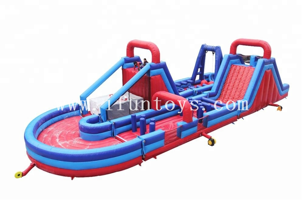 Rugged Warrior Inflatable Obstacle Challenge / Wipeout Inflatable ...