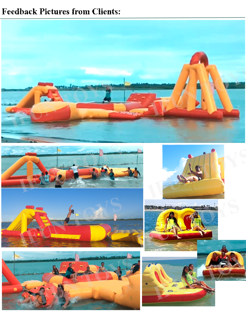 Outdoor Sports Floating Aqua Inflatable Sea Water Park Obstacle ...