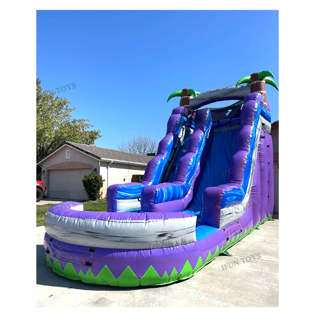 Alpine Inflatable Tubing Slide Winter Themed Inflatable Snow Sledding ...