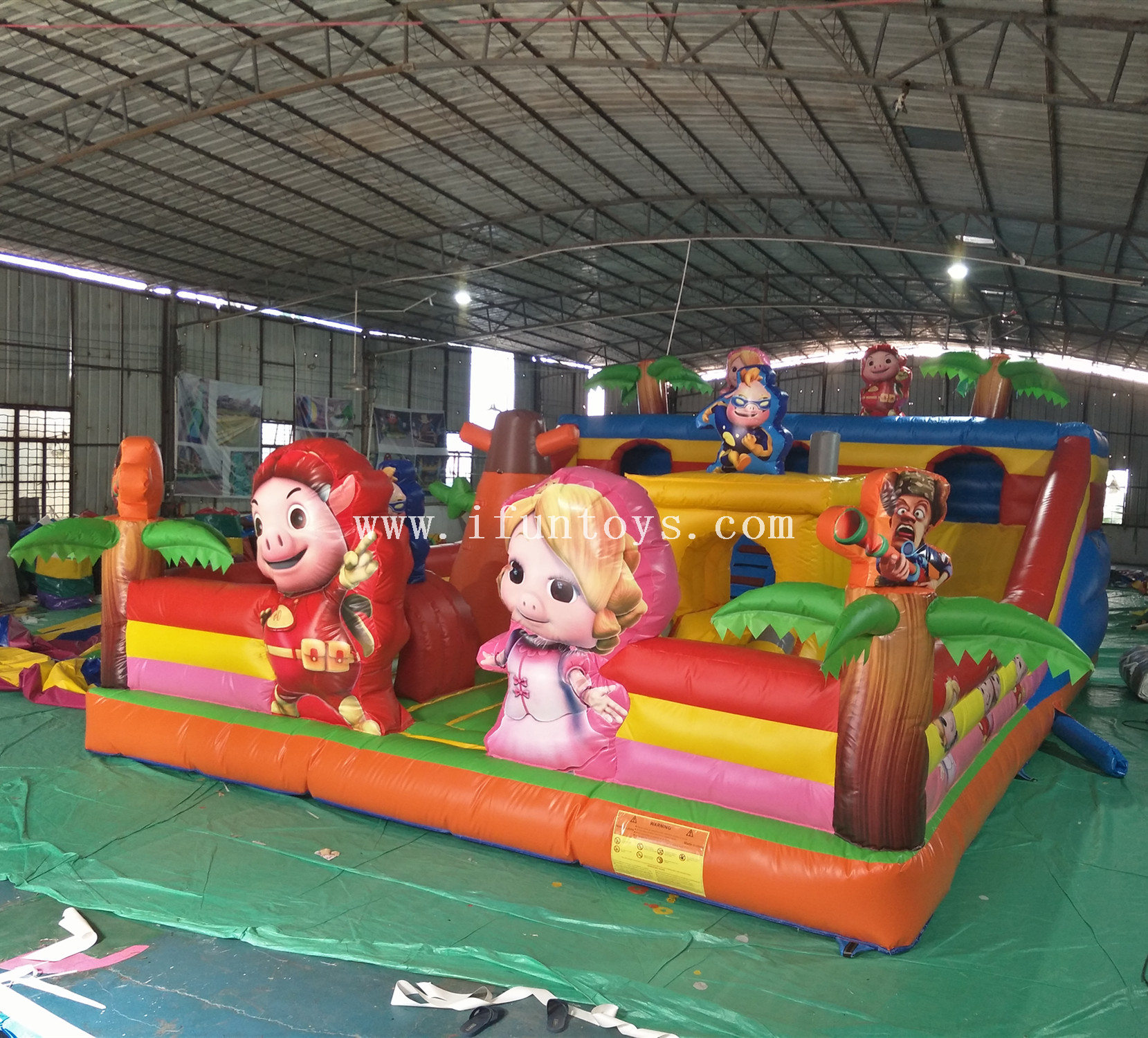 Funny Inflatable Cartoon Fun City /inflatable playground/inflatable ...
