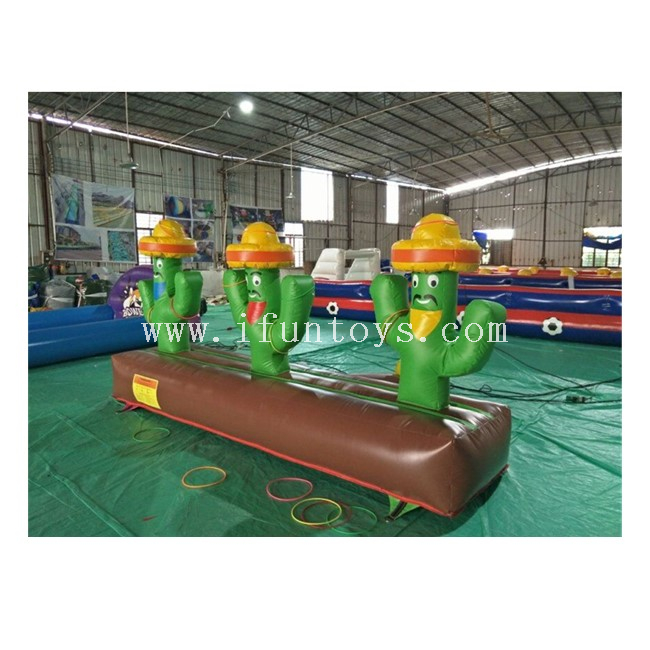 Inflatable Hoopla Game / Cactus Lasso / Cactus Ring Toss Throwing Game ...