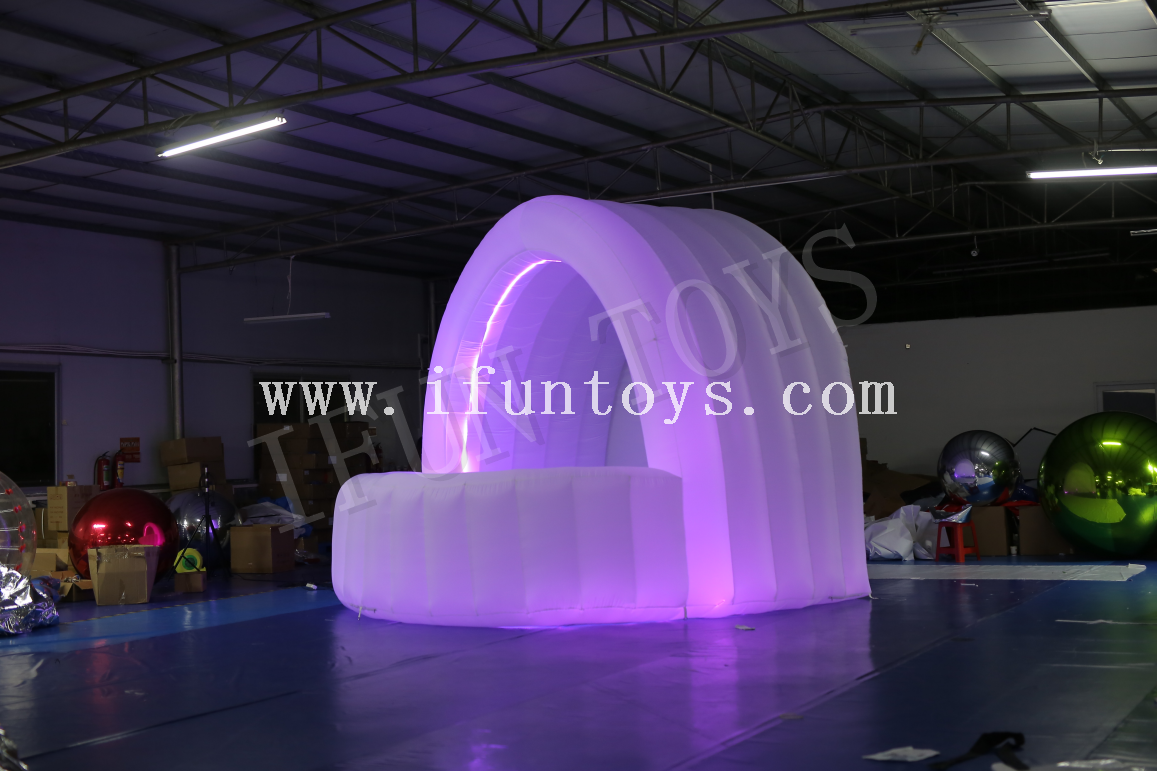 LED Inflatable DJ Booth / Drink Bar Tent / Portable Inflatable Bar Pub ...