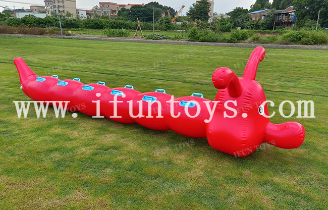 Inflatable Bouncy Sausage Racing Game / Inflatable Carpenterworm PVC ...