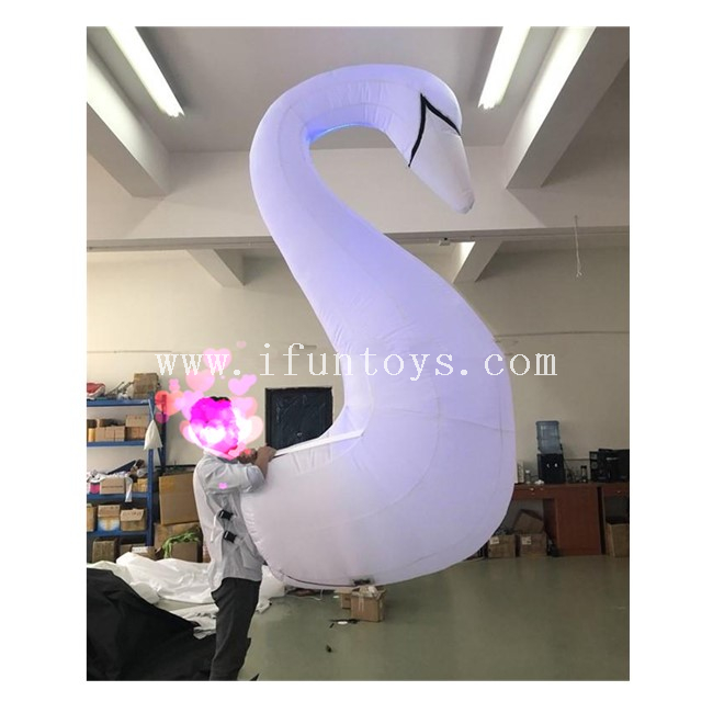 White Inflatable Swan Costume / Inflatable Walking Swan Costume with ...